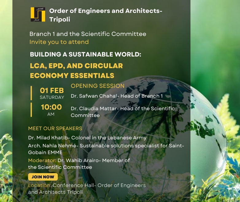 Workshop: Building a Sustainable World - LCA, EPD, and Circular Economy ...